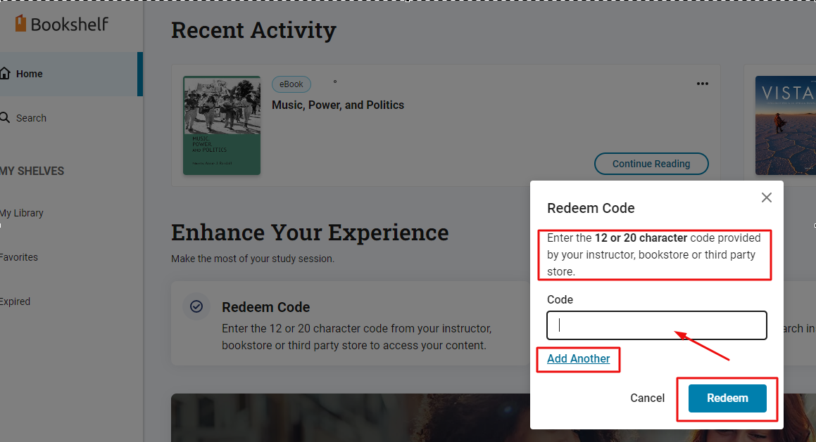 How To Redeem A VitalSource Access Code purchased at a Bookstore Point of Sale (POS ...